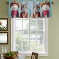 2 Pack Cowboy Cats Valance for Window Animals Bandana Scarf Rustic ...
