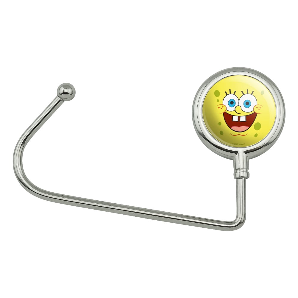 SpongeBob Goofy Smile Face Purse Bag Hanger Holder Hook - Walmart.com