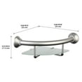 Better Homes & Garden Satin Nickel Corner Grab Bar - Walmart.com