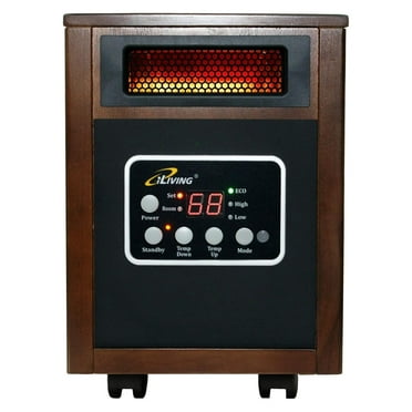 Soleil Electric Infrared Quartz Cabinet Heater with Remote 1500W Indoor ...