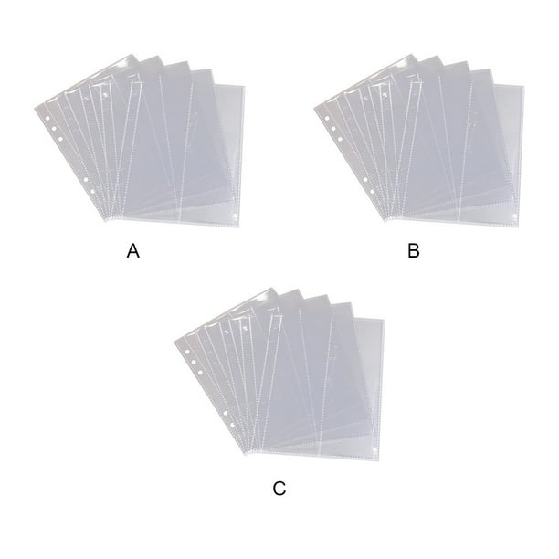 10 Pieces Binder Pages Photo Album Sheets Assortment Banknote Check ...