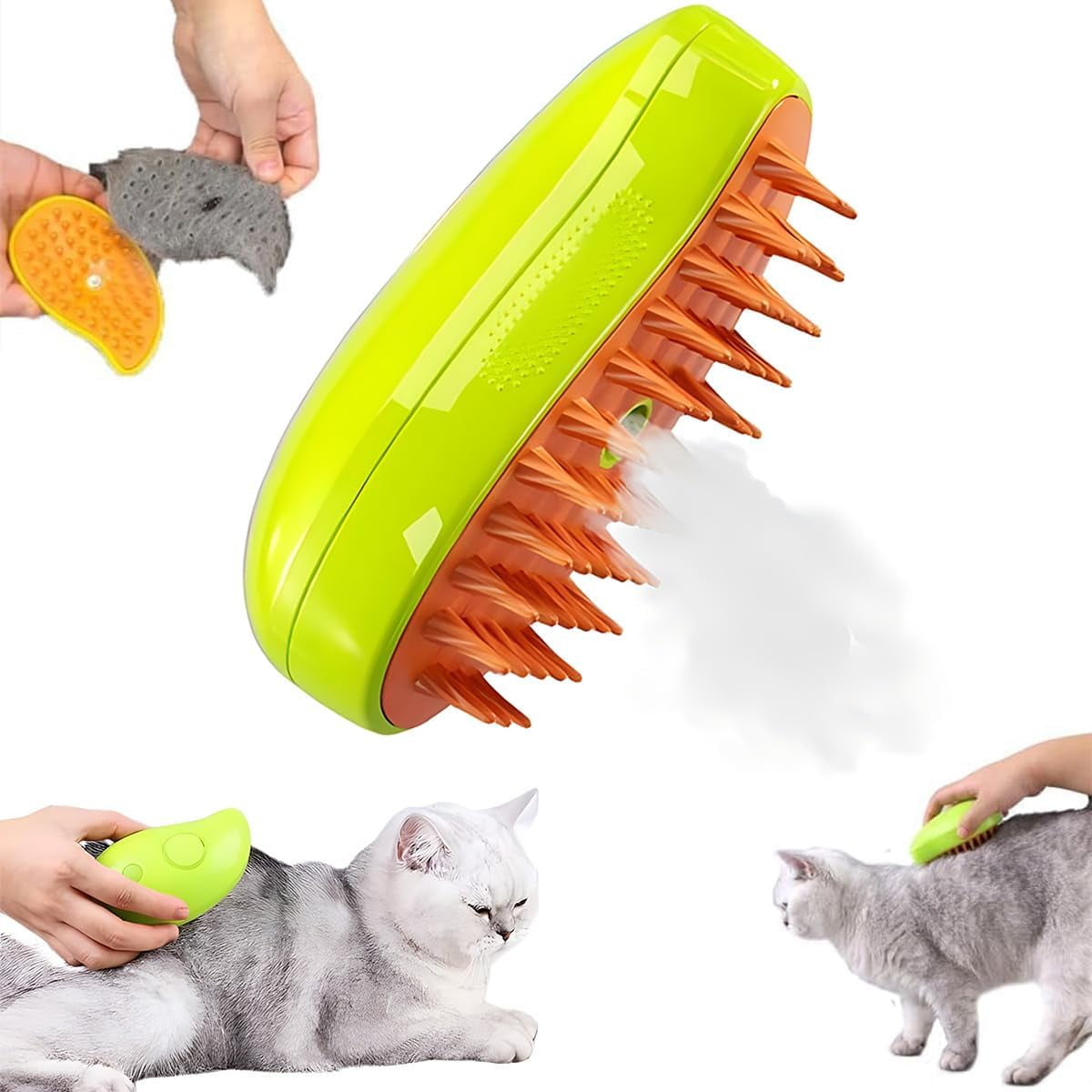 Click here for Hshdldf Steamy Cat Brush 3 In1 Cat Steamy Brush  C... prices