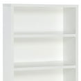 ClosetMaid 4 Tier White Wooden Bookshelf, Modern Rectangular Shelving ...