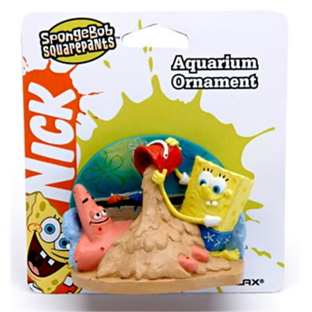 Penn Plax SBR15 Spongebob & Patrick In Sand Aquarium Figure | Walmart ...