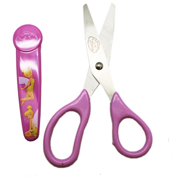 Disney's Tinker Bell Magenta Colored Handle Scissors w/Sleeve - Walmart.com