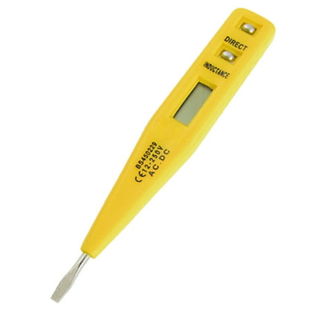 Yellow Digital LCD Display AC DC Voltage Tester Detector | Walmart Canada