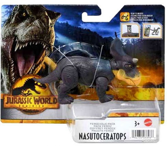 Jurassic World Ferocious Pack Nasutoceratops Action Figure - Walmart.com