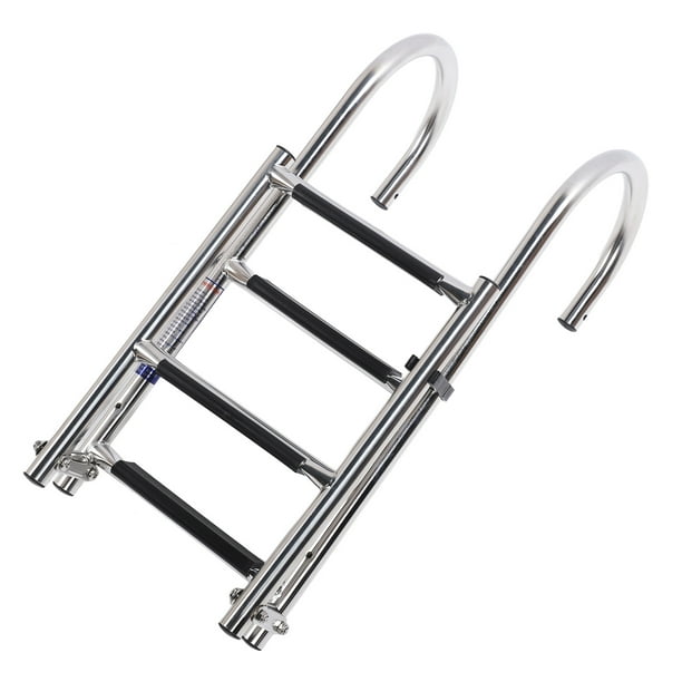 Folding Diving Ladder, Mirror Polished Prevent Slip Easy Boarding 316 ...