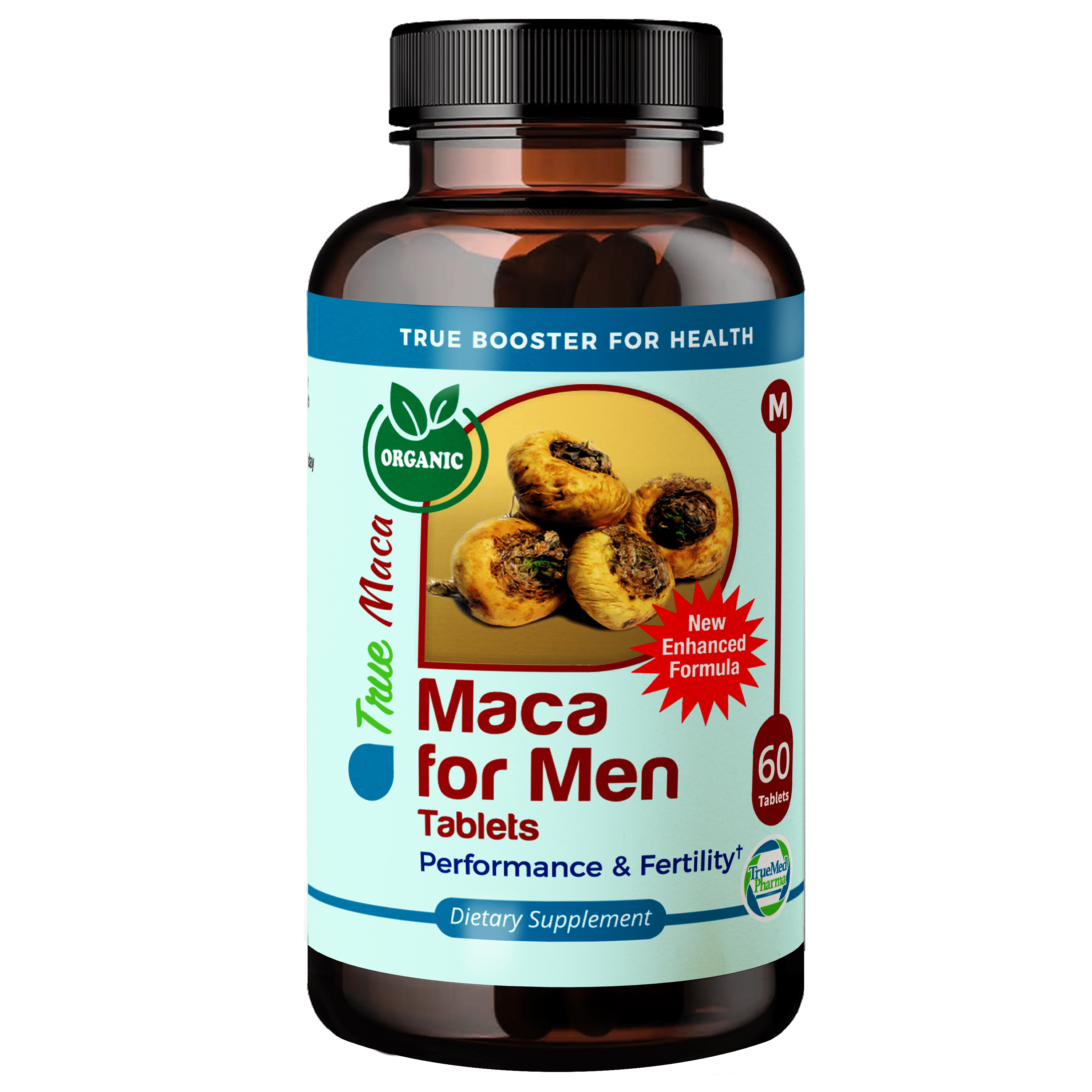 Truemed Maca For Men Maca Root Support Performance And Fertility 800 Mg 60 Tablets For