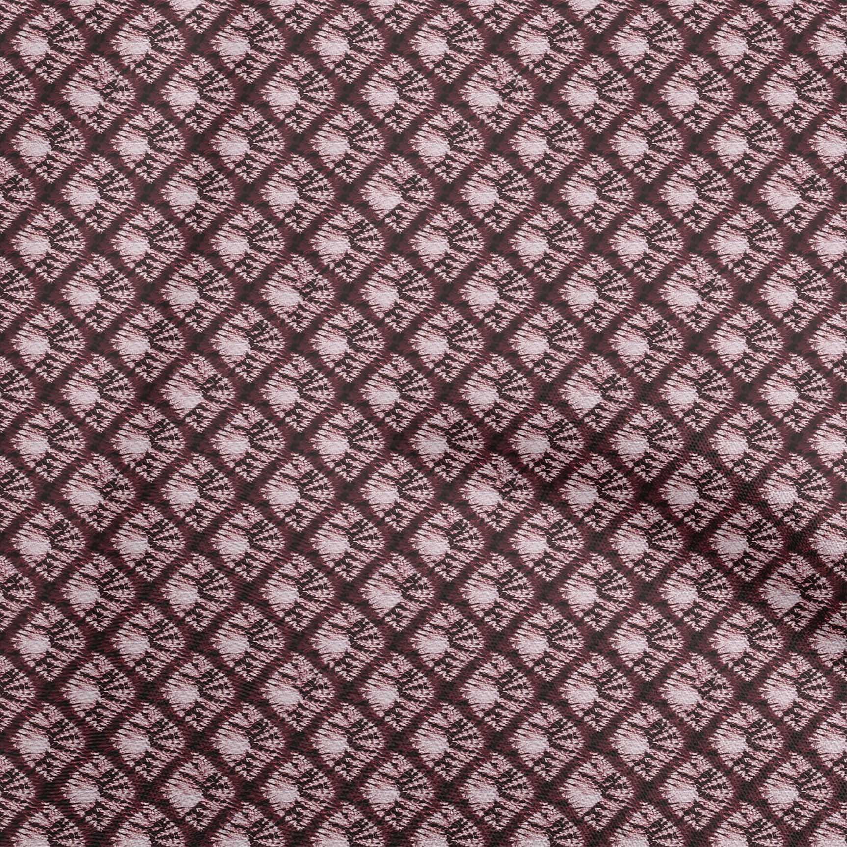 oneOone Cotton Poplin Maroon Fabric Asian Tie & Dye Quilting Supplies ...