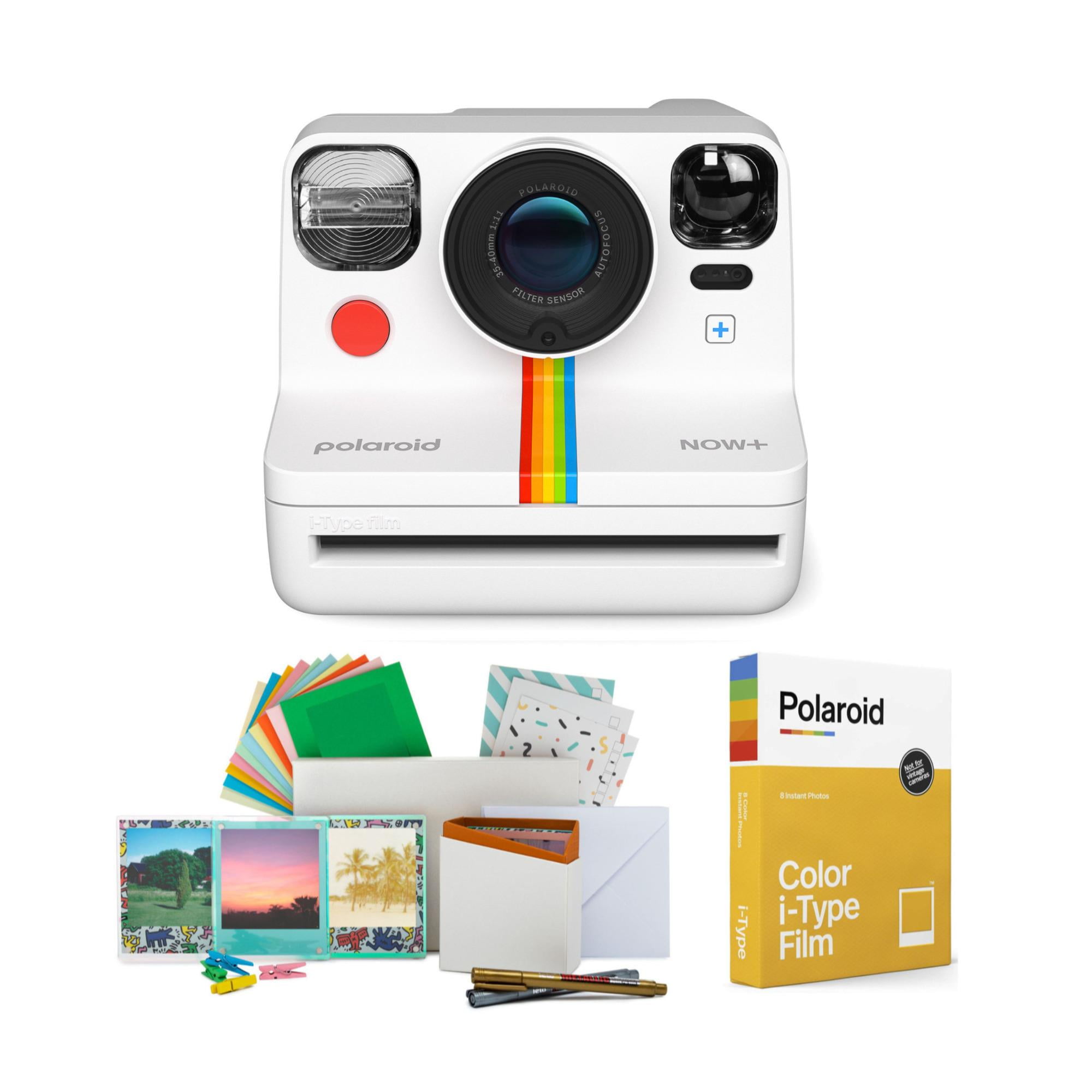 Polaroid Now+ Instant Camera Generation 2 (White) w/Film Kit & Color ...