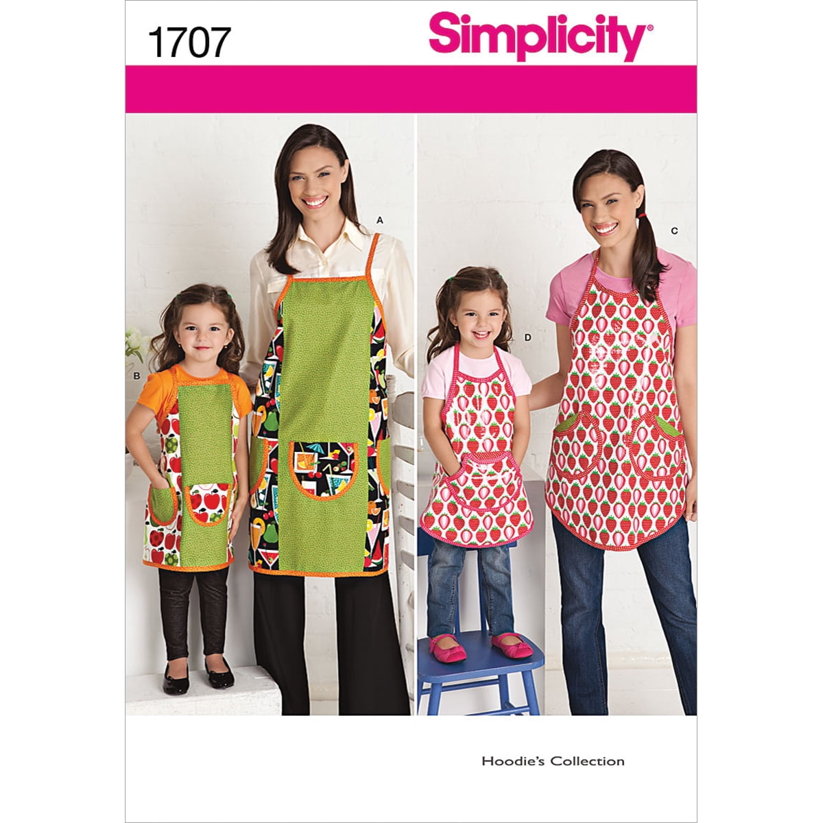 Simplicity Crafts Children's & Misses' Size S-L Aprons Pattern, 1 Each ...