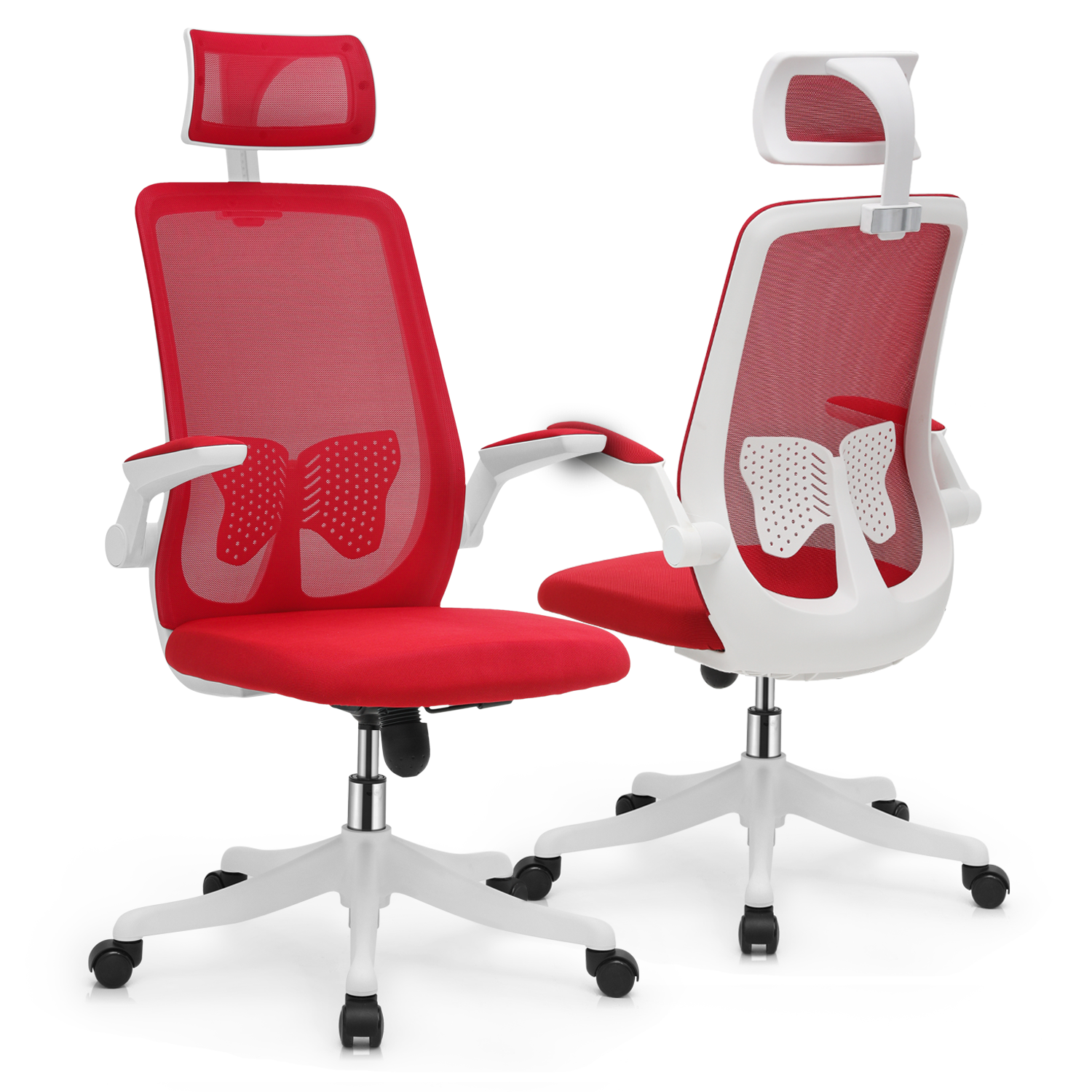 Magshion Set of 2 Office Chair, Ergonomic Adjustable High Back ...