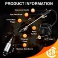 POMEADE Propane Torch Weed Burner Kit with Storage Bag High Output ...