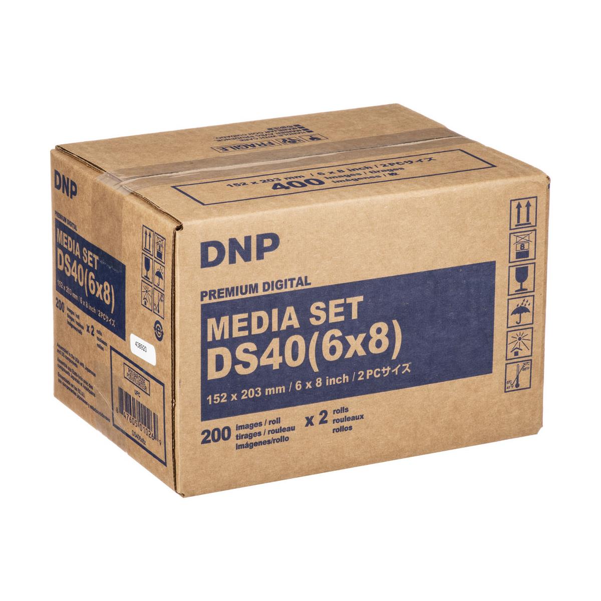 DNP DS40 6x8" Dyesub Printer Paper, 400 Glossy Prints - Walmart.com