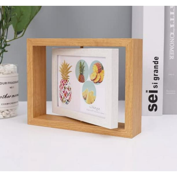 5x7 Spinning Picture Frame, Double-sided Picture Frame, Rotating ...