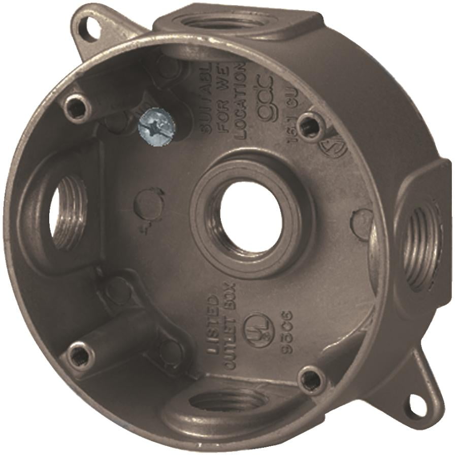 Bronze Weatherproof Outdoor Metal Round Junction Box - Walmart.ca