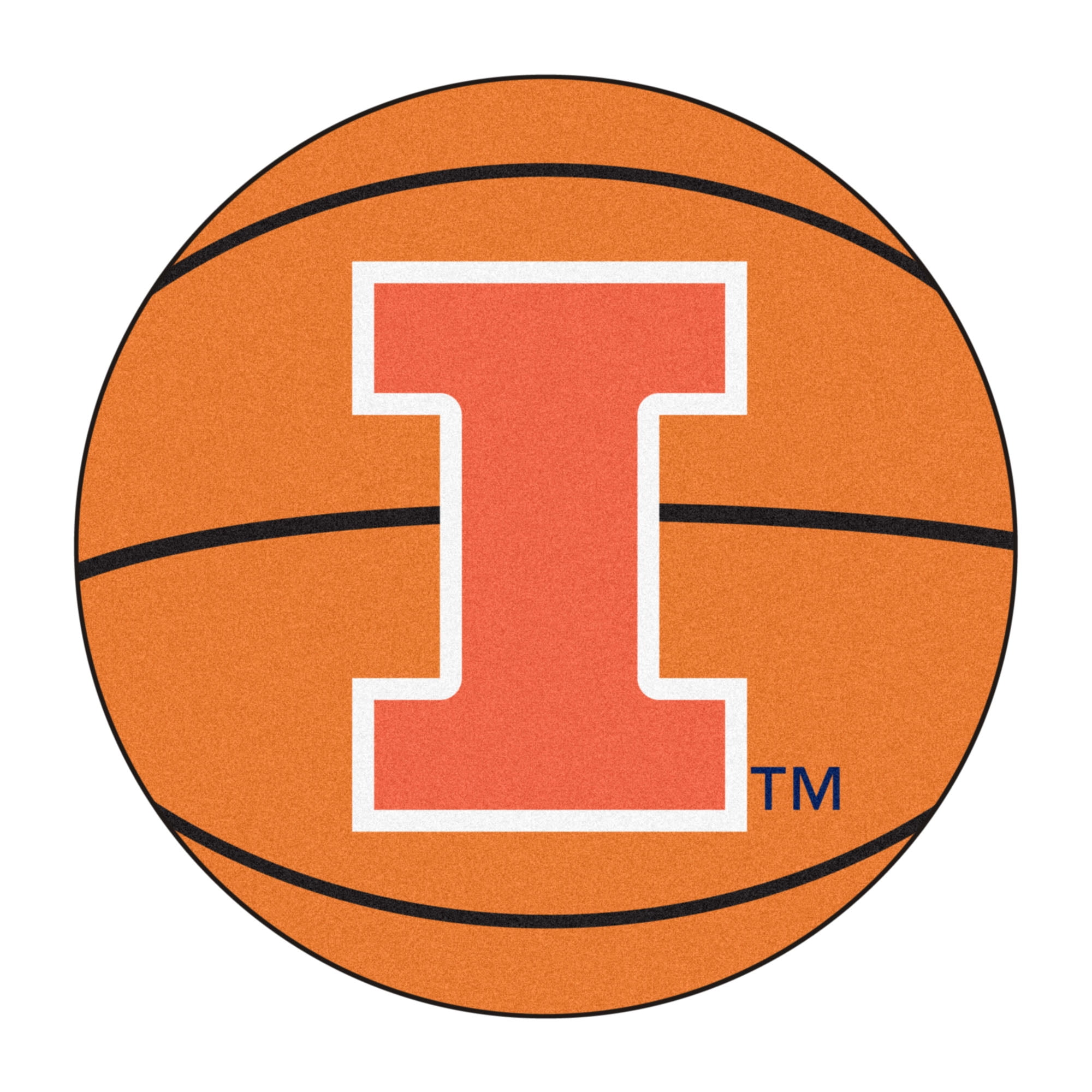 Illinois Basketball Mat 27" diameter - Walmart.com