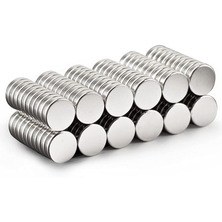 HUACA 120 Pcs Refrigerator Magnets, Mini Premium Brushed Nickel Fridge ...