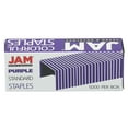 JAM Standard Colorful Staples, Purple, 5000/Box - Walmart.com