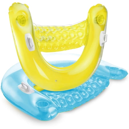 Inflatable chair floats with cup holders Inflatable colored floating ...