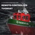 1/72 Scale RC Tugboat Remote Control Boat Dual Motor Electric Model ...