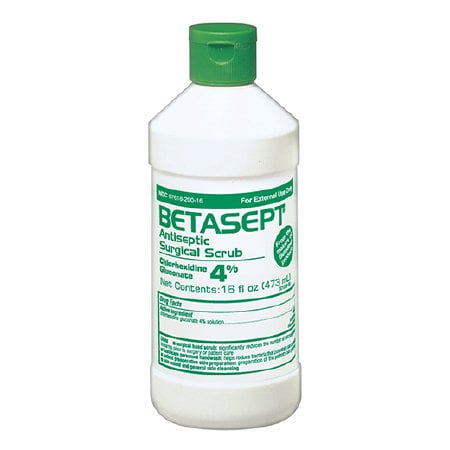 Betasept Surgical Scrub Liquid 4% Strength 16 oz. Bottle EACH - Walmart.com