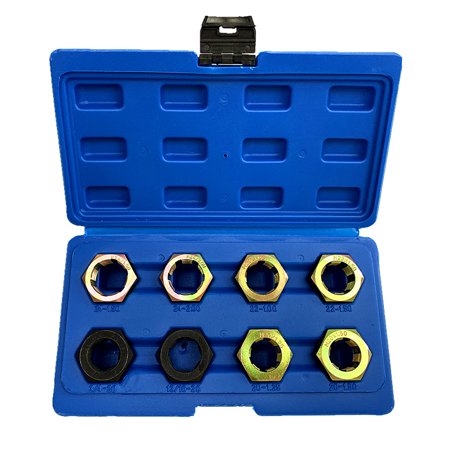 8Pcs Axle Spindle Rethreading Set Thread Restore Rethread Tool ...