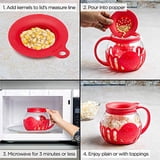 Micro-Pop Microwaveable 1.5 Qt. Glass Popcorn Popper - Walmart.com