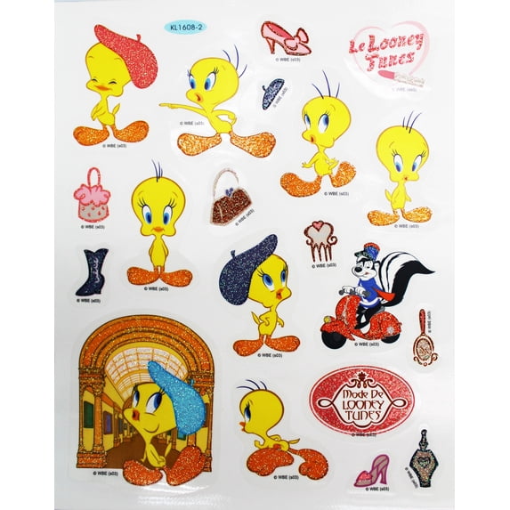Looney Tunes Back in Action Tweety Bird Character Stickers (20 Stickers ...