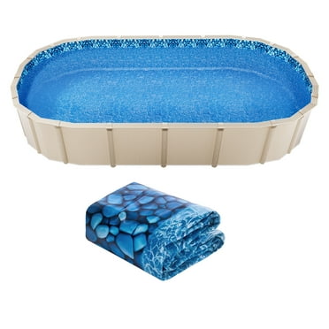 Heavy Duty Round Pool Liner 8ft-14ft - Puncture-Resistant Ground Tarp ...