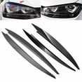 BOXIANG 2Pcs Car Headlight Head Lamp Eyebrow Headlight Cover Trim ...