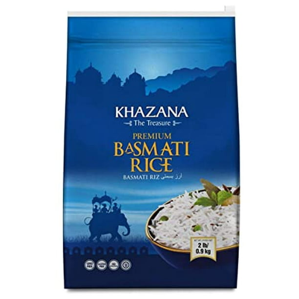 Khazana Rice Premium Basmati, 2 Lb - Walmart.com