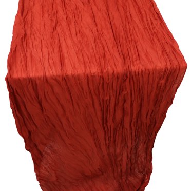 Efavormart 10FT Red Gauze Cheesecloth Table Runner, Party Cloth ...