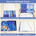 Colorful Stretchable Book Cover Flower Reusable Washable Large Nylon ...