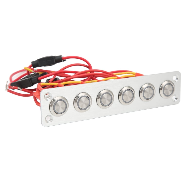 Waterproof Switch Panel 6-Gang Waterproof Push Button Switch Panel ...