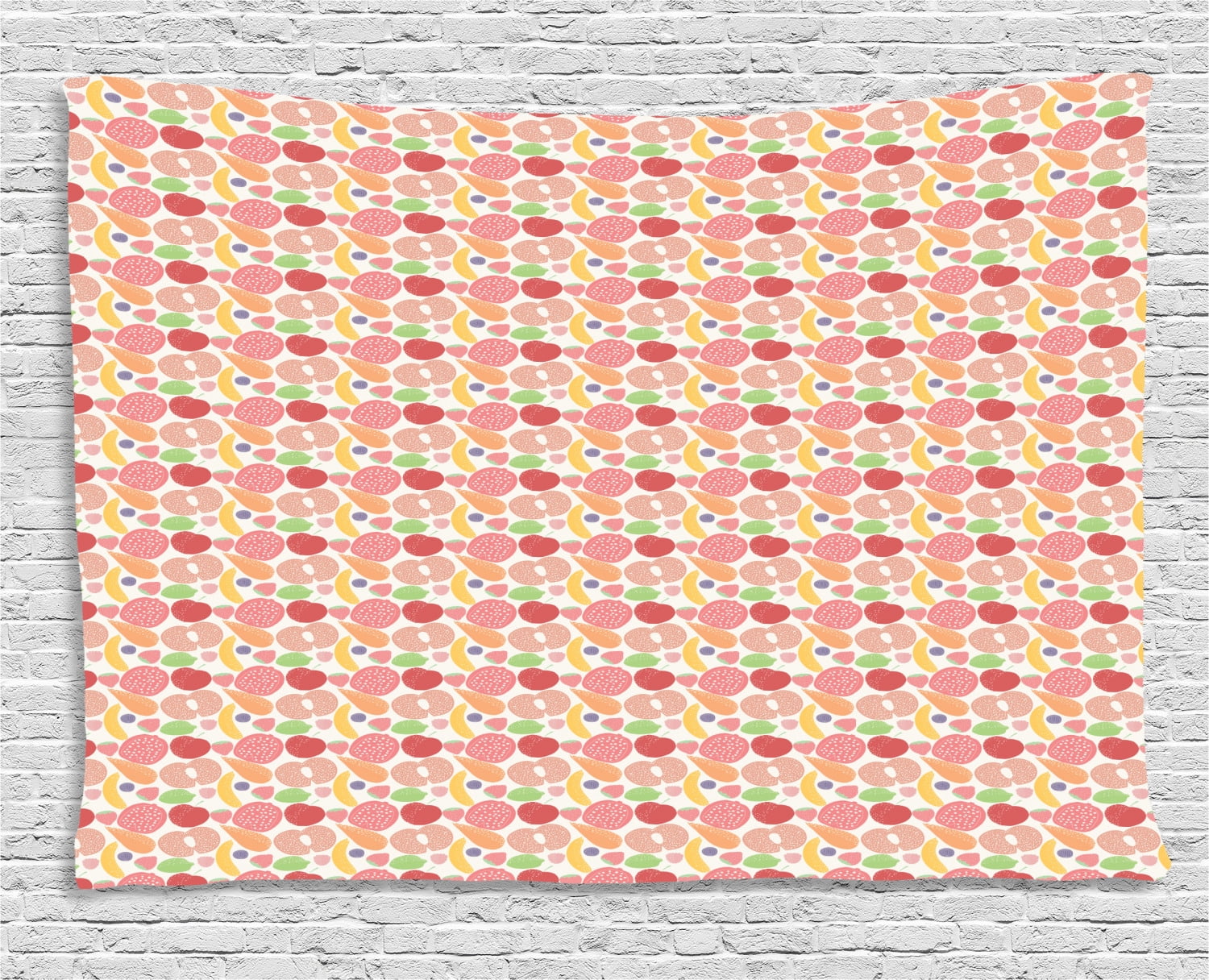 Fruit Tapestry, Healthy Snacks Fruits and Vegetables Theme Pomegranate ...