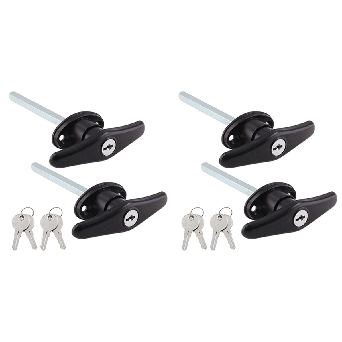 4X Manijas en T con Bloqueo de Tapa de CamióN Campers Topper Lock ...