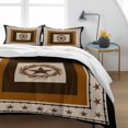 4 Piece Duvet Cover Set Queen, Farm Retro Western Star Wheat Soft ...