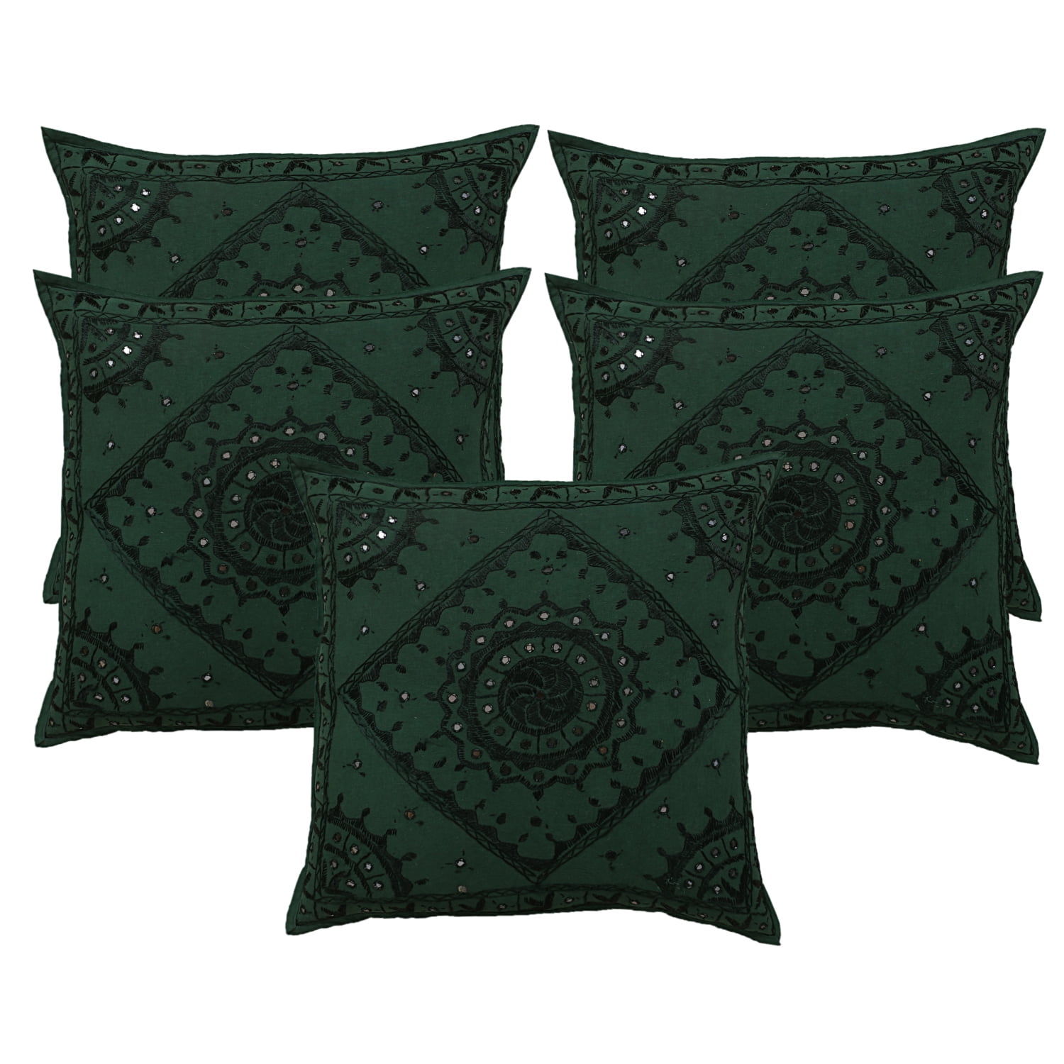 Stylo Culture Ethnic Chair Seat Throw Pillow Covers 60 x 60 cm Hand ...