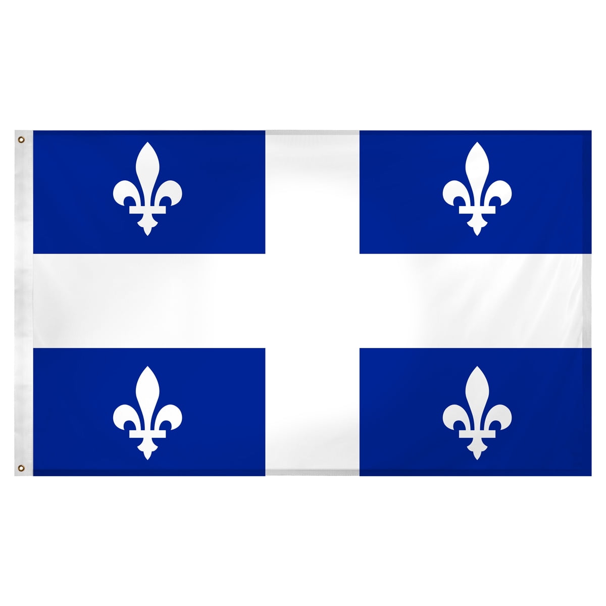 Quebec flag 3 x 5 feet Super Knit polyester - Walmart.com