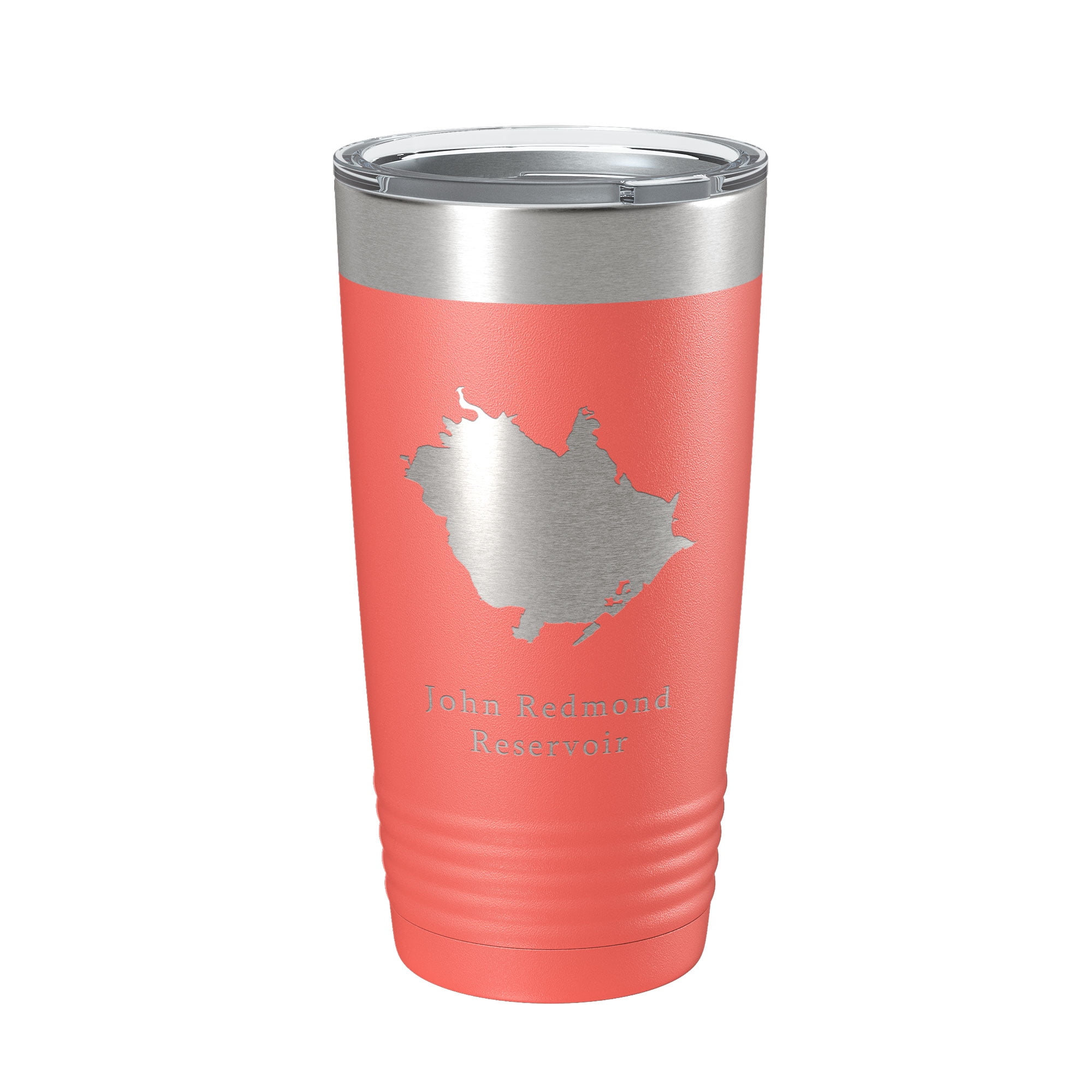 John Redmond Reservoir Tumbler Lake Map Travel Mug Insulated Laser ...