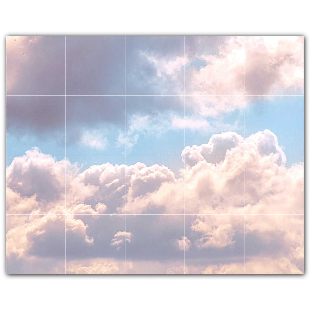 Picture-Tiles.com: Clouds Ceramic Tile Wall Mural WAL500369-54XL. 60"W ...