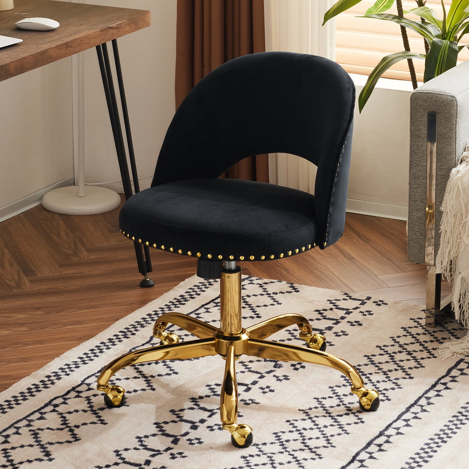 Click here for Ktaxon Office Desk Chair Adjustable Flannel Comput... prices