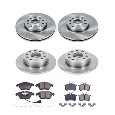 Ultimate Brakes Front and Rear Semi-Metallic Brake Pad and Rotor Kit ...