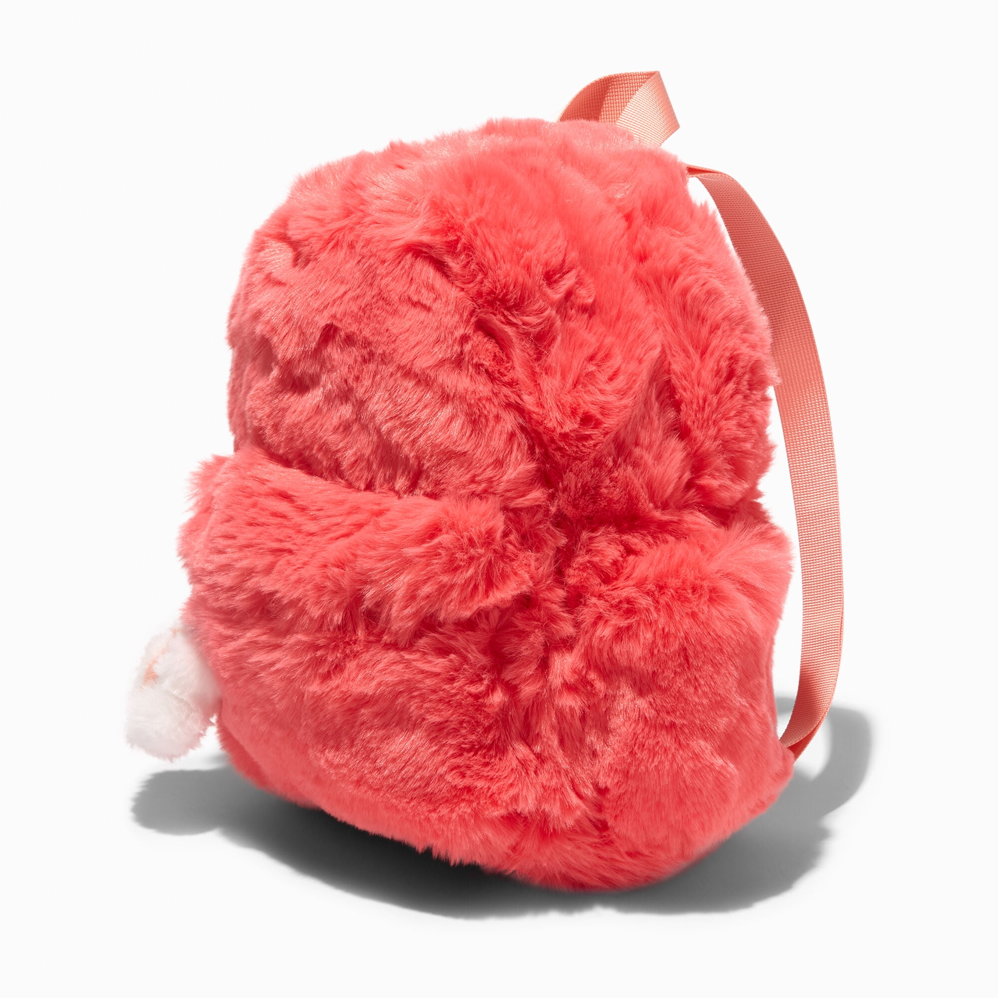 Claire's Furry Mini Backpack for Girls Purse for Kids - Cute Soft ...