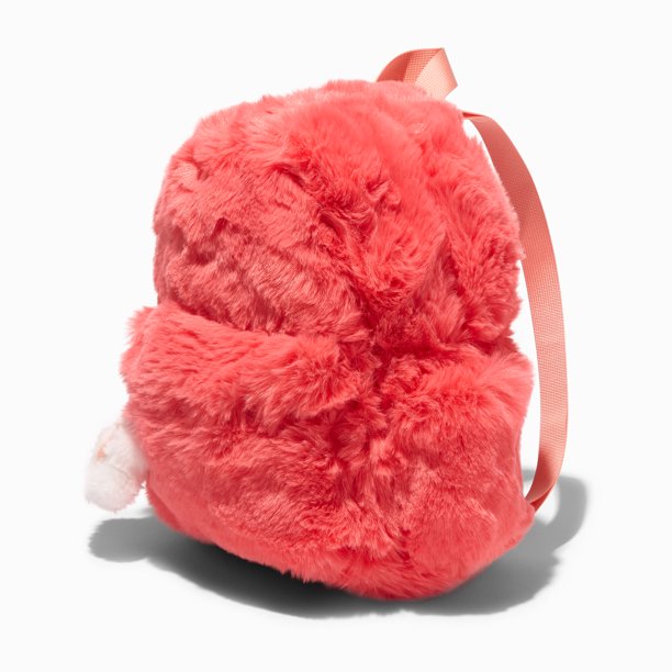 Claire's Furry Mini Backpack for Girls Purse for Kids - Cute Soft ...