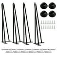 4Pcs Metal Hairpin Table Legs Replacement Furniture Legs Heavy Duty ...