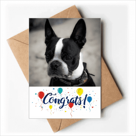 Bulldog Pet Animal Dark Picture Wedding Cards Congratulations Greeting ...