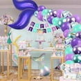 Girls' Mermaid Party Decorations - Banner, Foil Balloons, Garland Arch ...